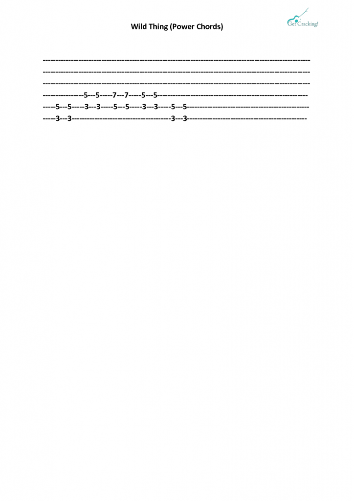 Wild Thing Tabs – getcrackingguitar